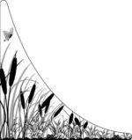 Cattails Corners - Etched Glass Decals, Vinyl Static Cling Decals